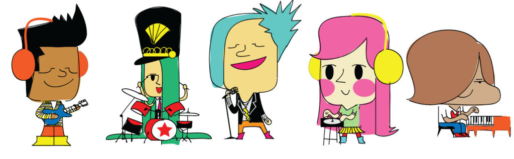 Character Designs for Nickelodeon Kids Band – PIGOLOGIST STUDIO #1 ...